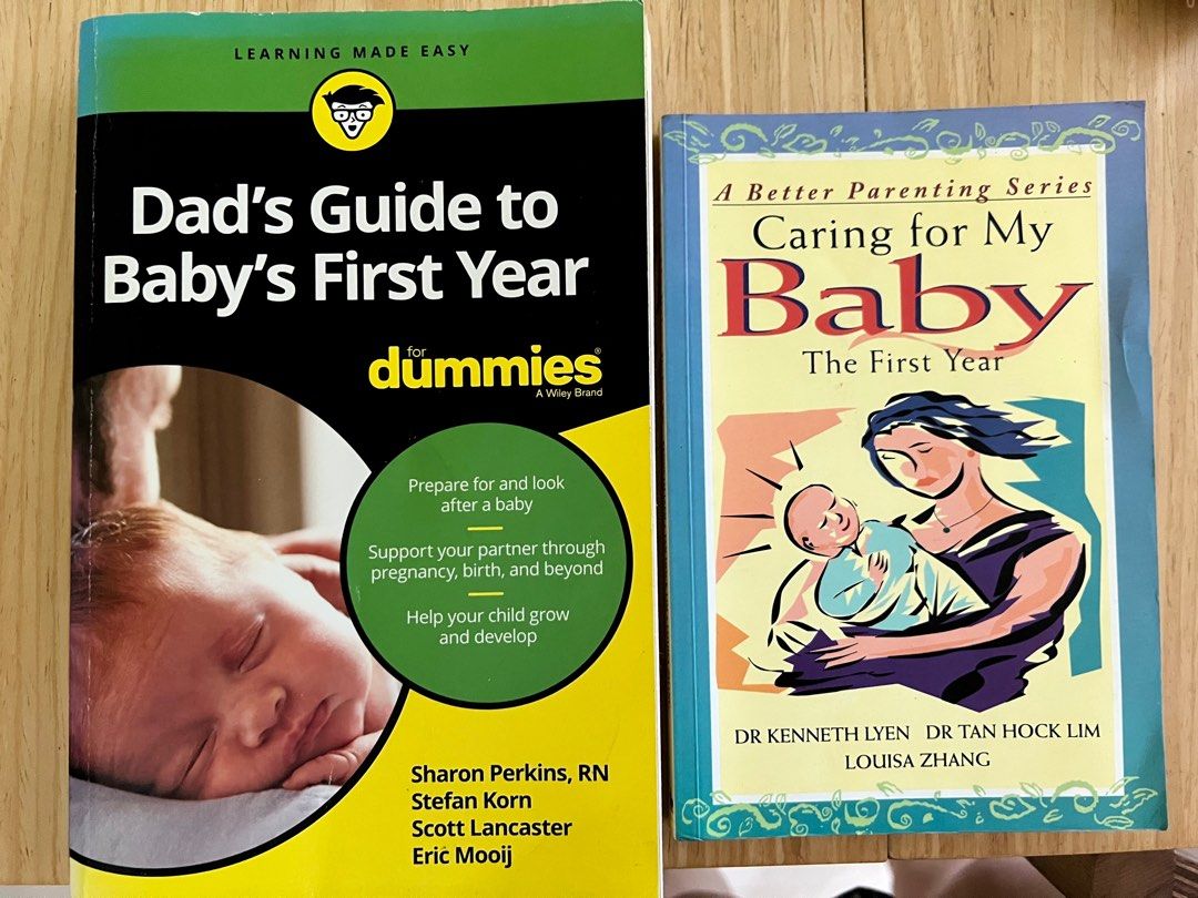 Dad’s guide to baby’s first year for dummies and one more books on how ...