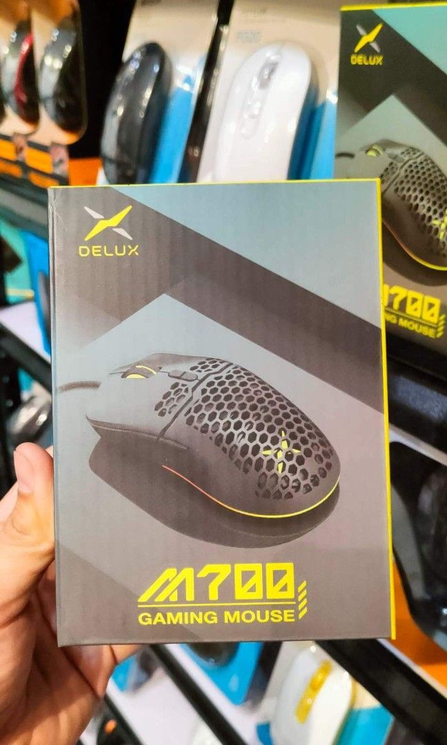 Delux M700A RGB Wired Gaming Mouse Honeycomb Design A825 White, Computers & Tech, Parts ...