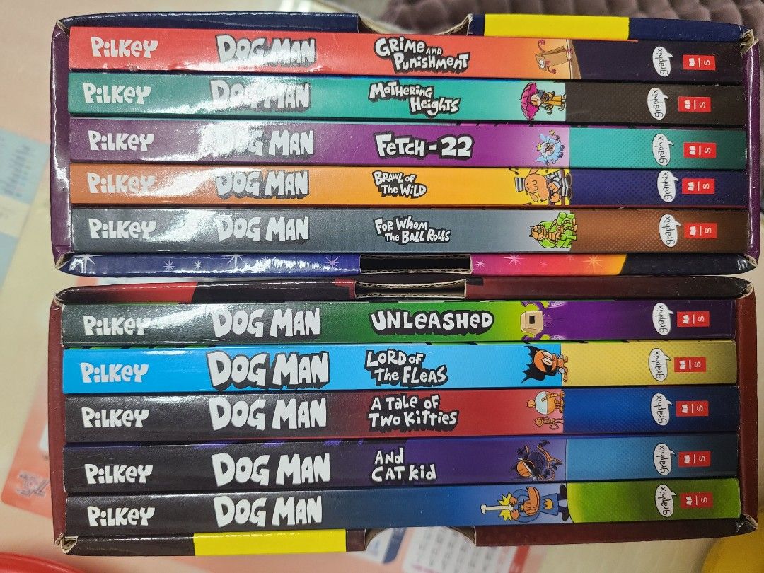 Dog man box set, 興趣及遊戲, 書本 & 文具, 小朋友書 - Carousell
