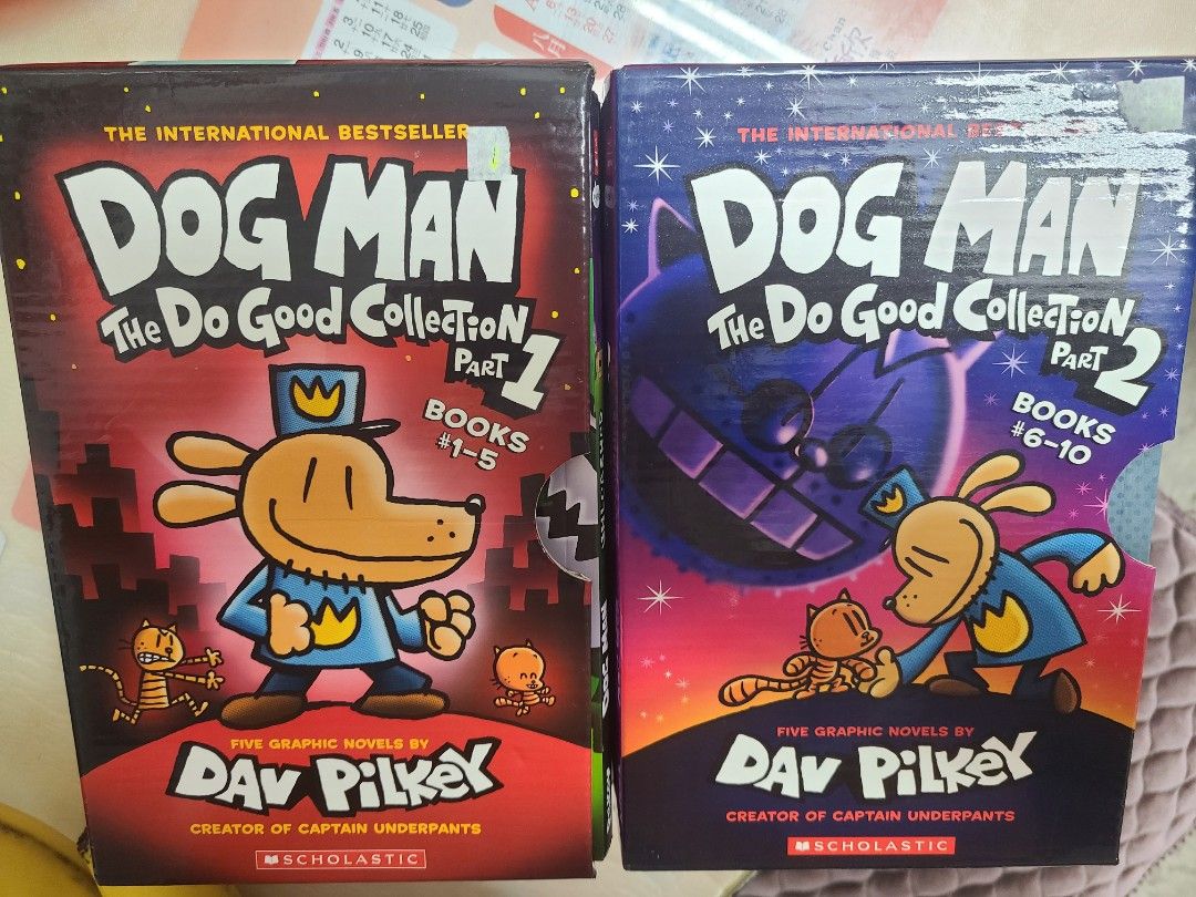 Dog man box set, 興趣及遊戲, 書本 & 文具, 小朋友書 - Carousell