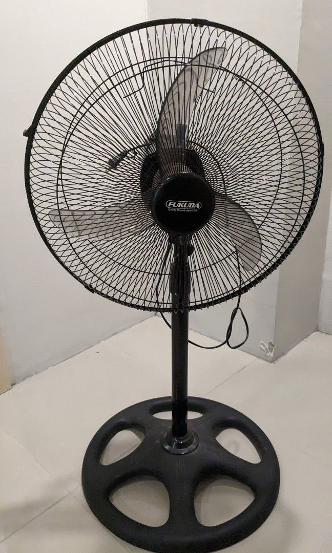 Fukuda Stand Fan Black, Furniture & Home Living, Lighting & Fans, Fans ...