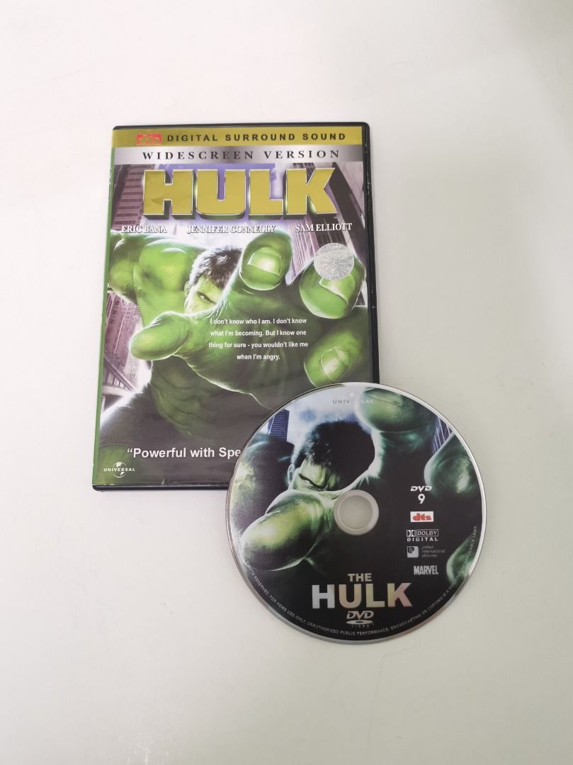 DVD - Hulk, Hobbies & Toys, Music & Media, CDs & DVDs on Carousell