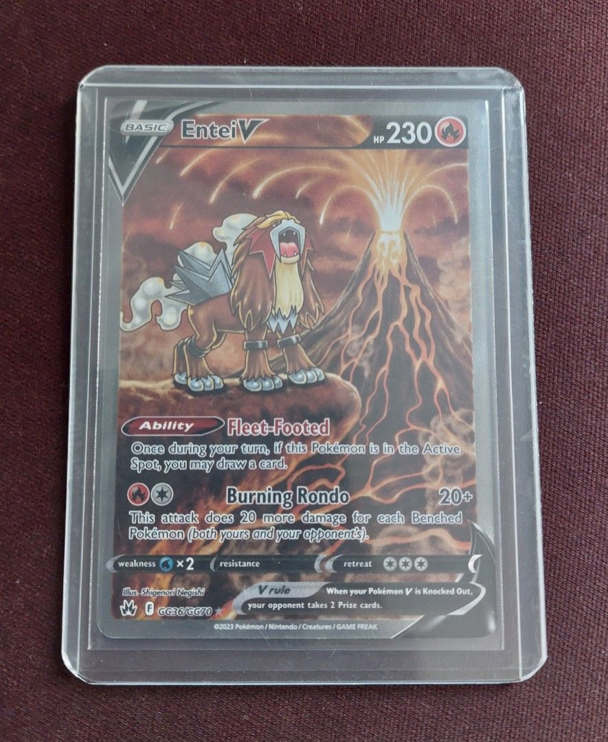 Entei V - Crown Zenith: Galarian Gallery (CRZ:GG), Hobbies & Toys, Toys ...
