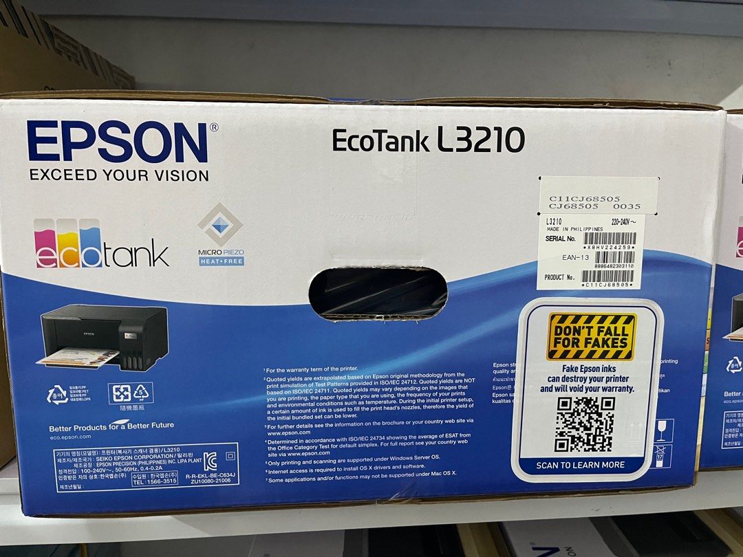 Epson L3210 All in One Printer, Computers & Tech, Printers, Scanners ...