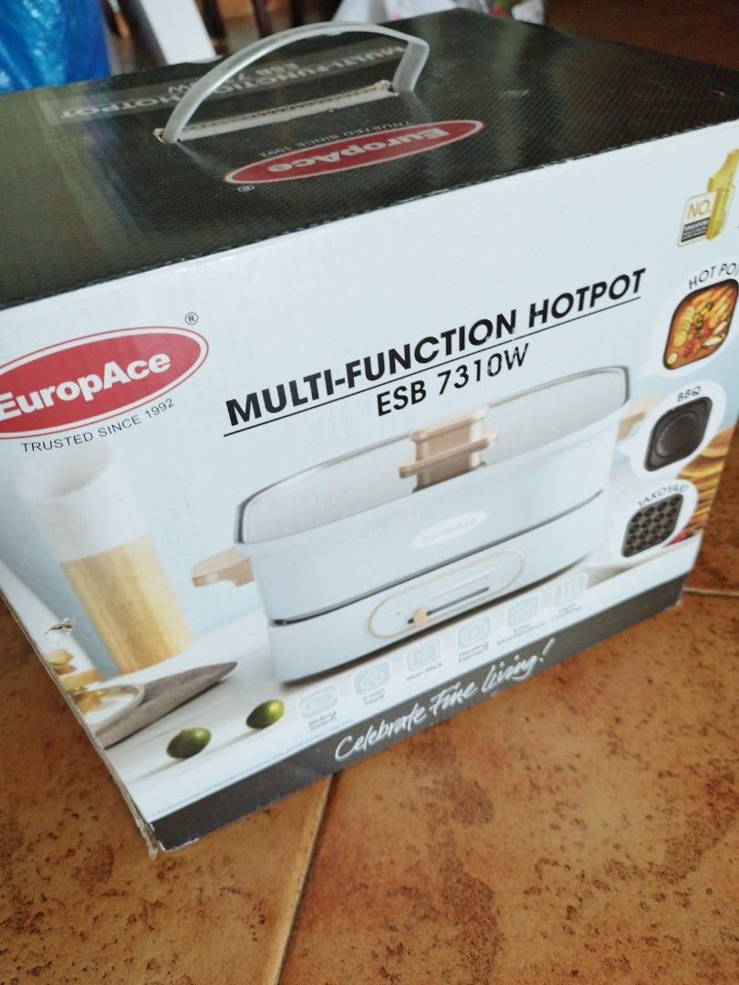 BNIB EuropAce 3L 3 in 1 Multi-Function Hotpot BBQ Takoyaki Pan - ESB ...