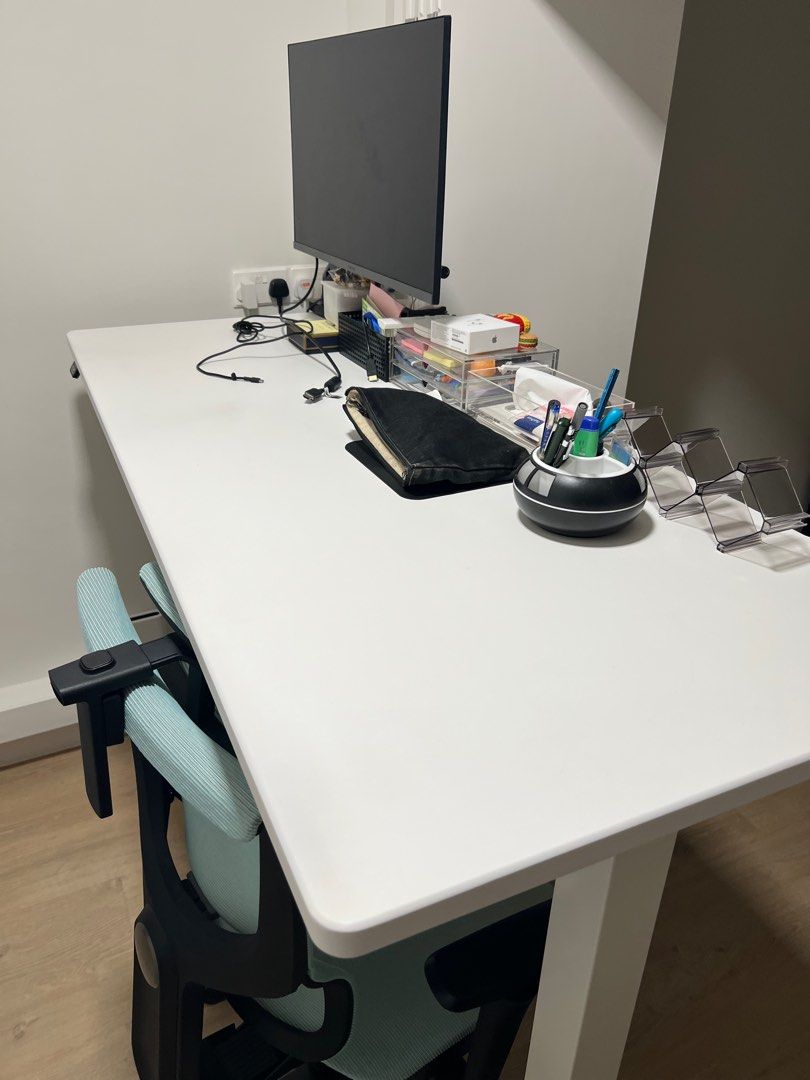 Everdesk Adjustable Table and Ergotune Chair, Furniture & Home Living ...