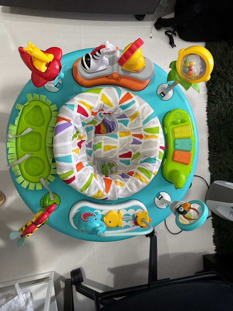 Fisher Price 3-in-1 Sit to Stand Activity Center - Jazzy Jungle, Babies ...