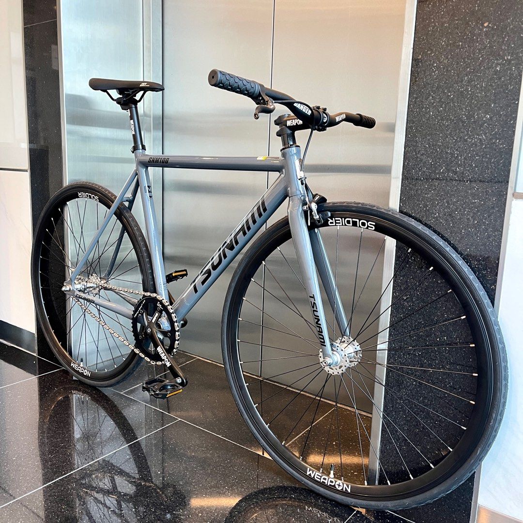 fixie bike/tsunami fixie bike/fixed gear bike/brand new/frame set ($330 ...