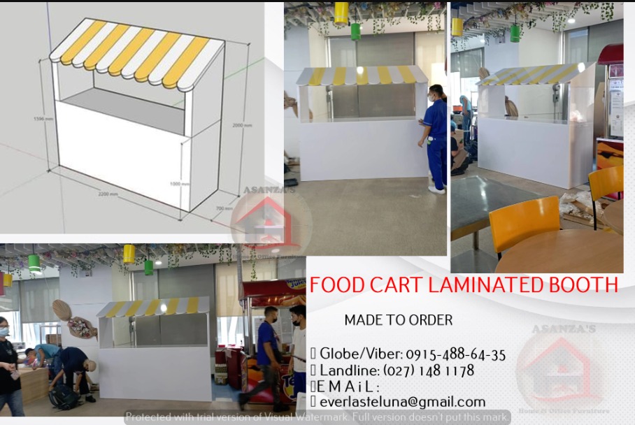 FOOD CART LAMINATED BOOTH (FACTORY PRICE), Furniture & Home Living ...