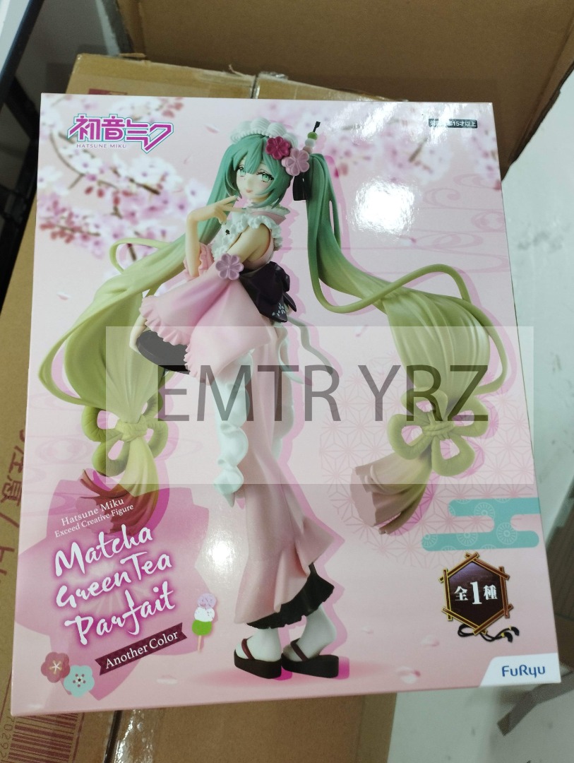 FURYU Hatsune Miku Exceed Creative Figure Matcha Green Tea Parfait ...