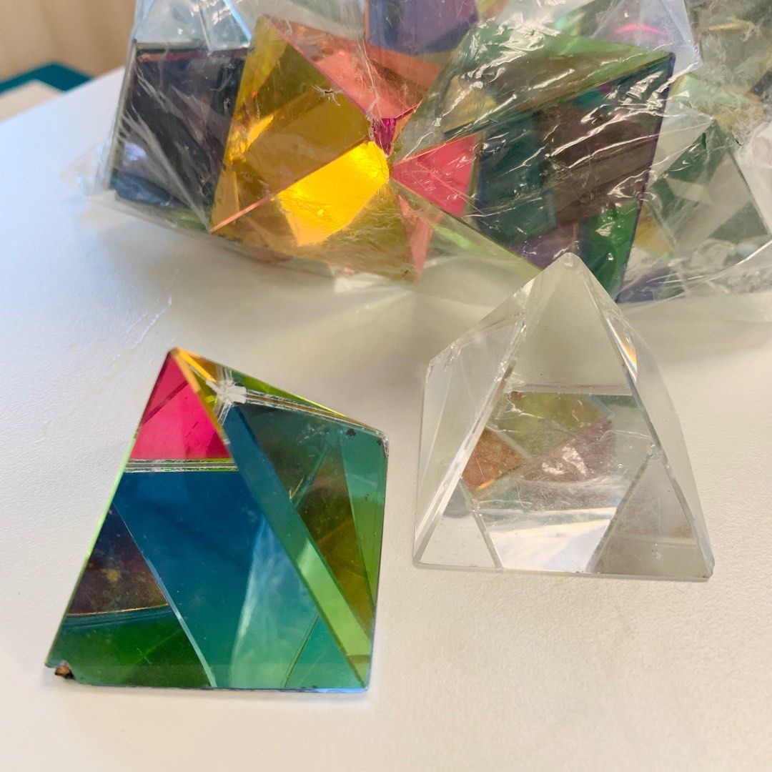 Glass prism (chipped), Hobbies & Toys, Toys & Games on Carousell