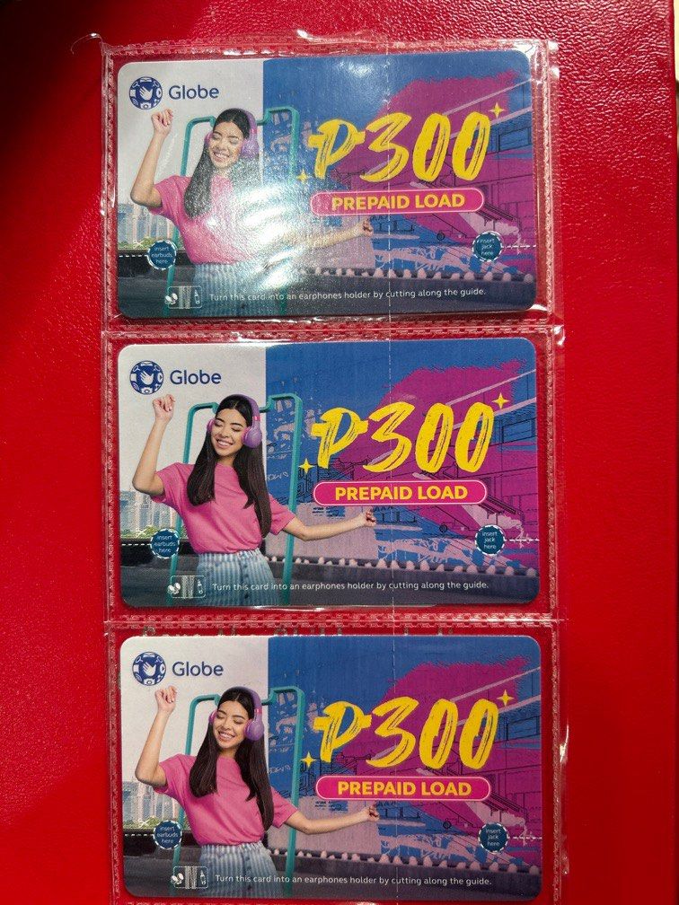 GLOBE Load Cards 300, Mobile Phones & Gadgets, Mobile & Gadget ...