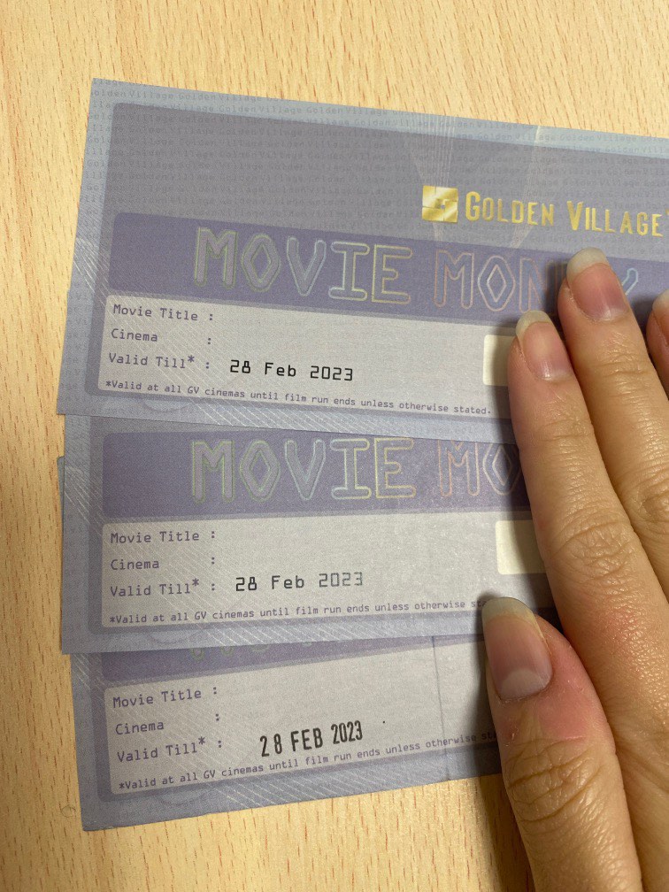 GV Movie Tickets, Tickets & Vouchers, Vouchers on Carousell