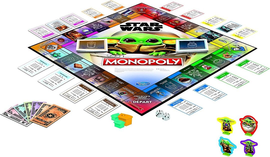 Hasbro F2013 Monopoly Star Wars The Child Edition Board Game (Monopoly ...