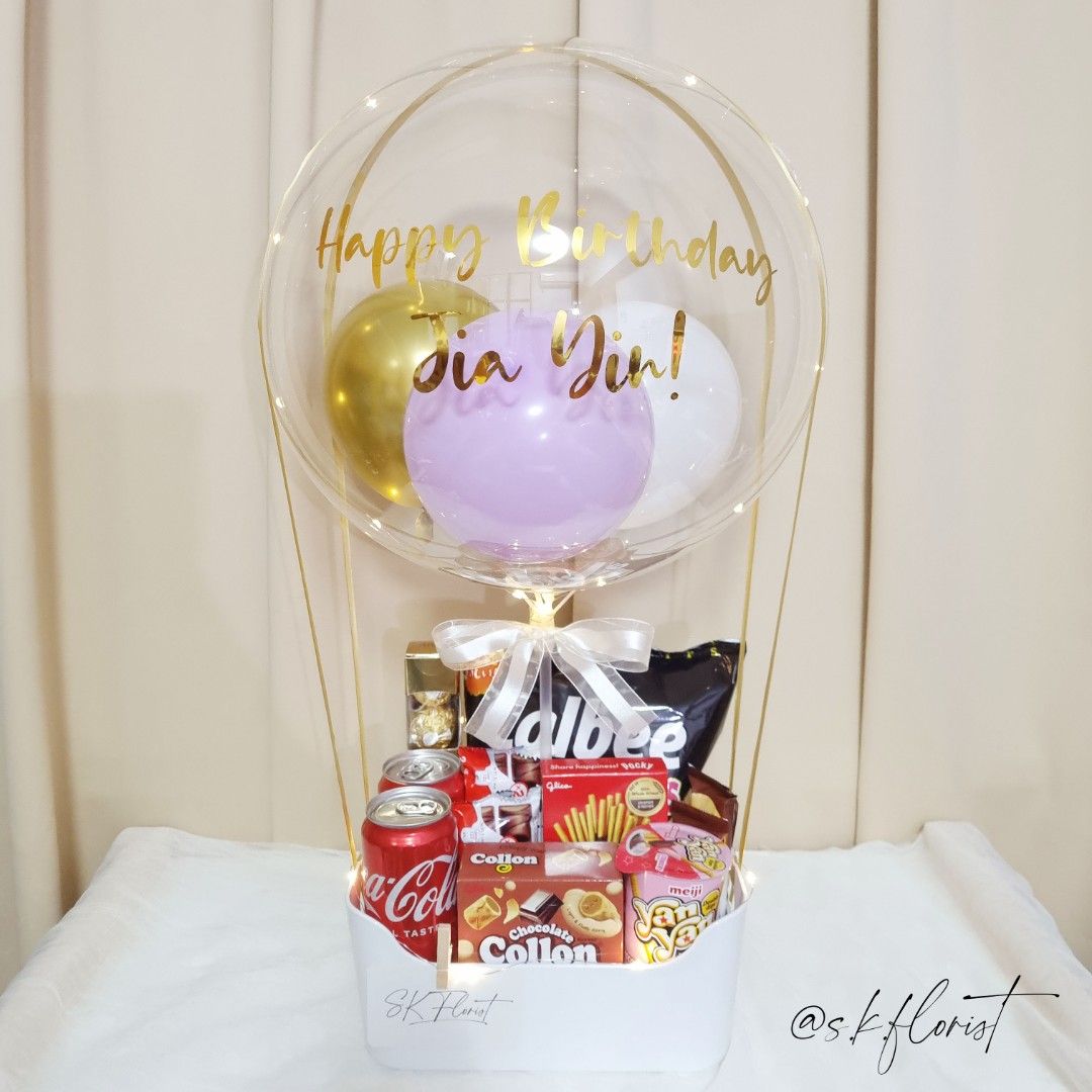 Hot Air Balloon Snack Box (Large) | Halal Hot Air Balloon Hamper ...