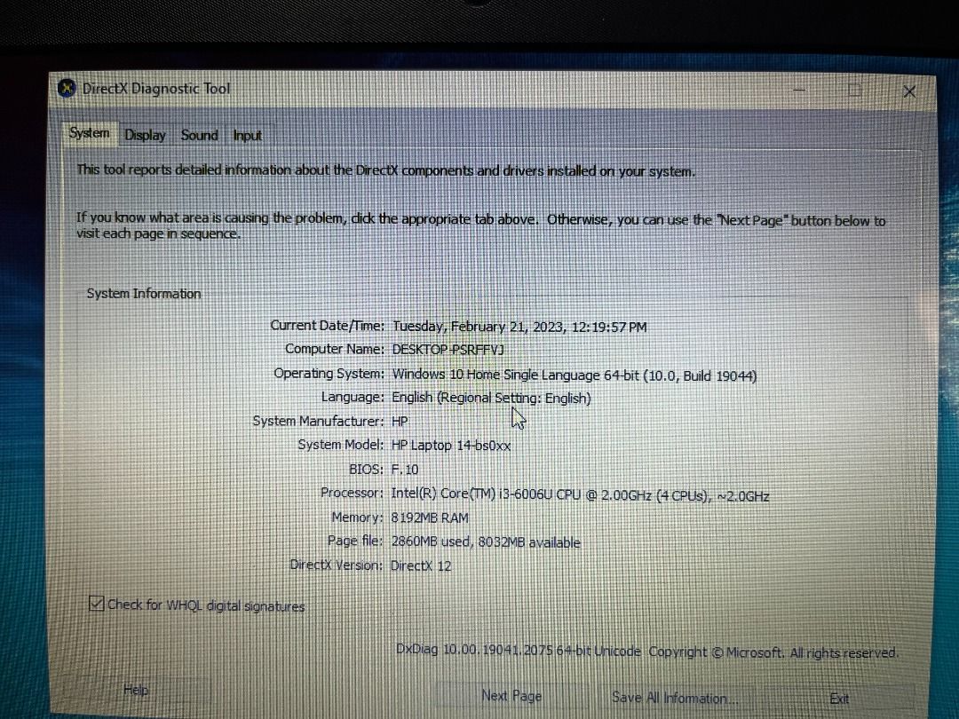 HP RTL8723bE Core i3-6006U CPU @ 2.00GHz Laptop, Computers & Tech ...