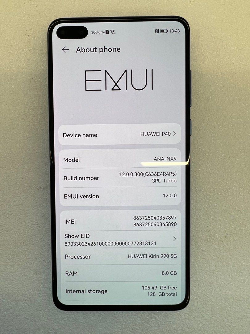 HUAWEI P40 5G DEEP SEA BLUE 8GB RAM + 128GB ROM, Mobile Phones & Gadgets, Mobile Phones, Android ...