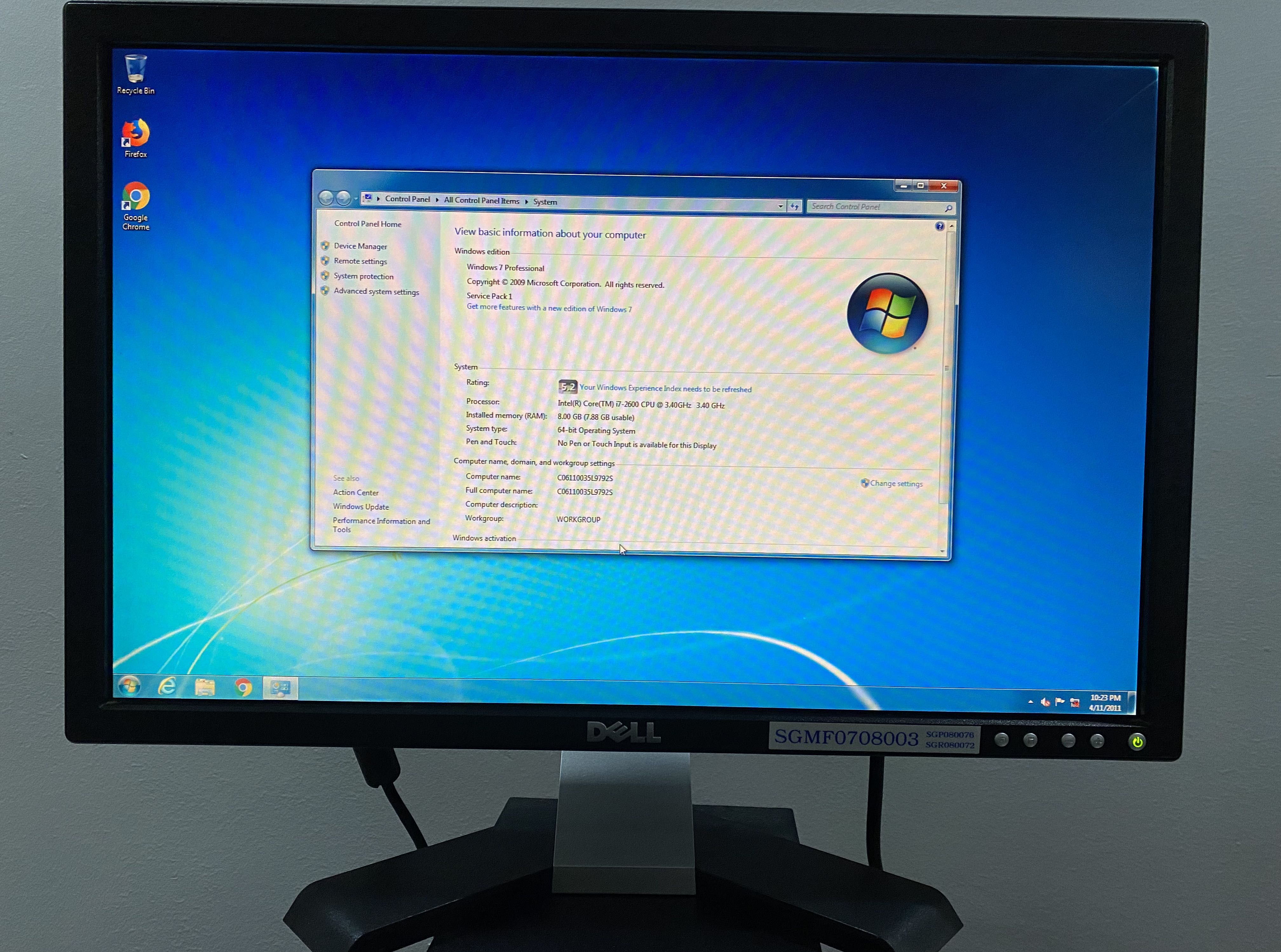 i7-2600 Desktop Cpu + Monitor, Computers & Tech, Desktops on Carousell