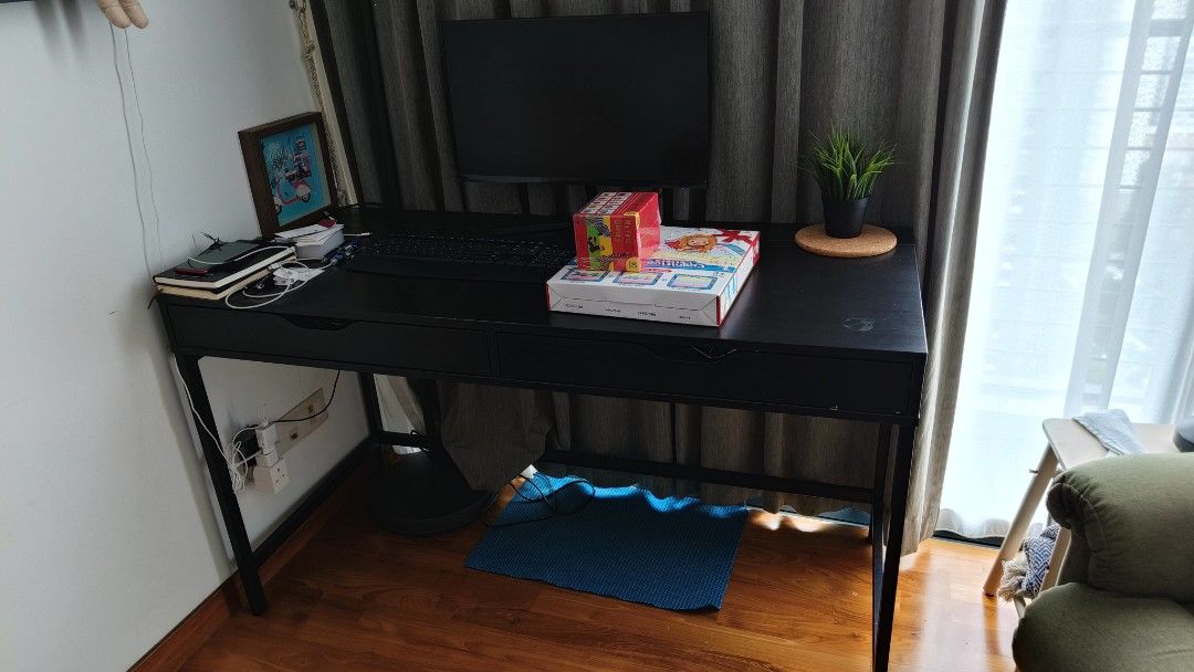IKEA Study Table, Furniture & Home Living, Furniture, Tables & Sets on ...