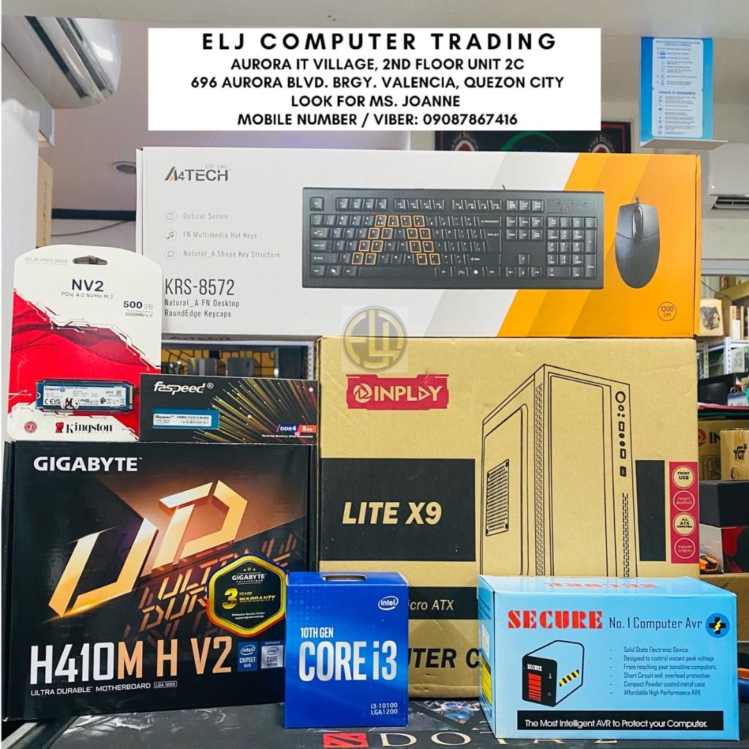 INTEL COMPUTER PACKAGE: INTEL CORE I3-10100, Computers & Tech, Desktops ...