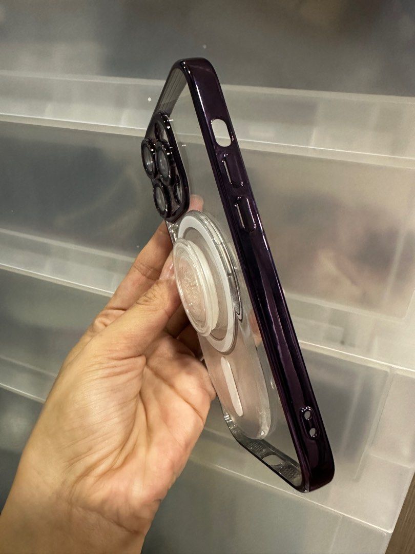 Iphone 14 pro case and magsafe pop socket set, Computers & Tech, Parts ...