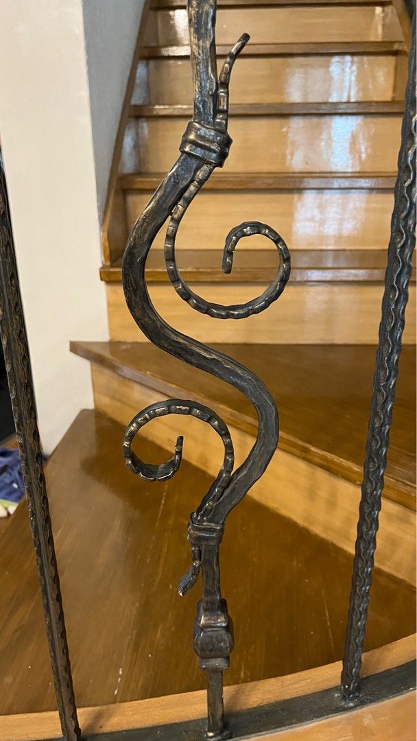 Iron antique stair spindles/balusters on Carousell