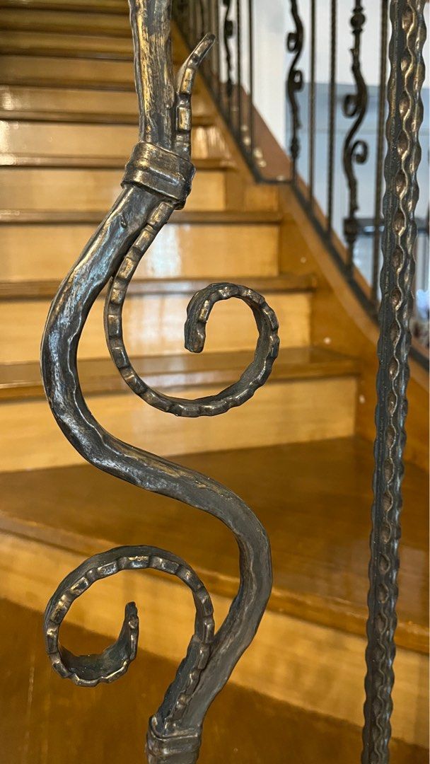 Iron antique stair spindles/balusters on Carousell