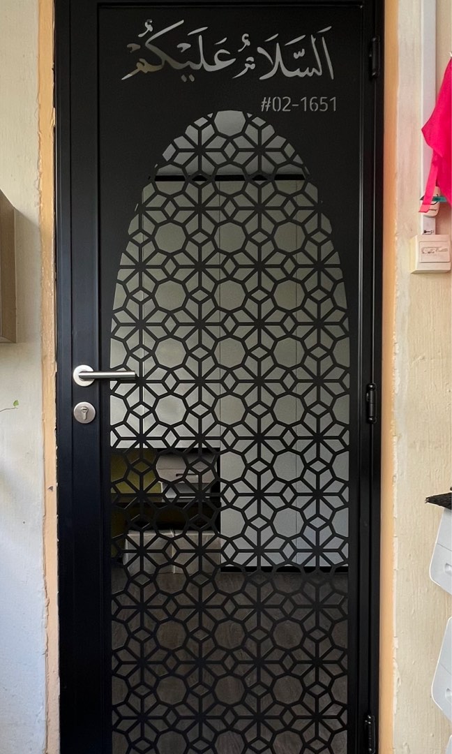 Islamic theme laser cutting mild steel gate, Furniture & Home Living ...