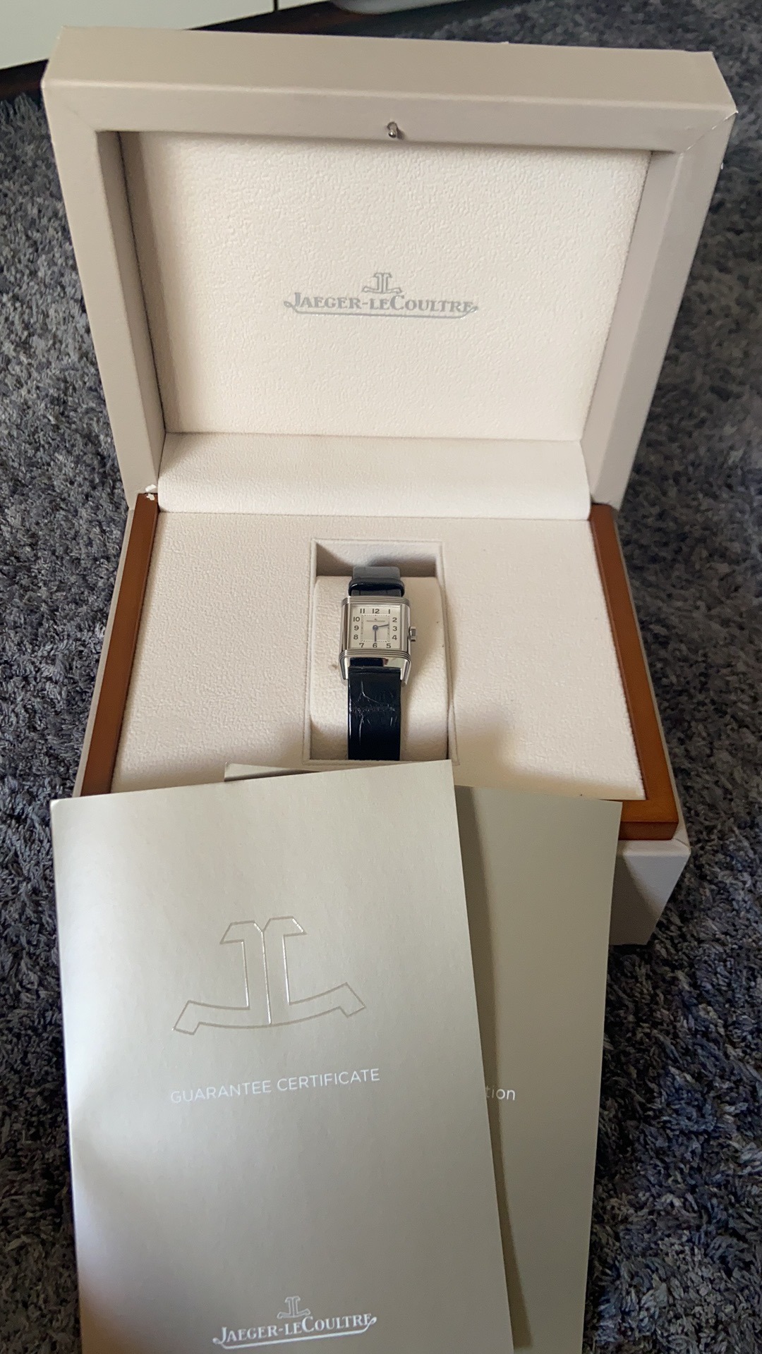 JAEGER LECOULTRE Reverso Quartz Silver Dial Stainless Steel Ladies ...
