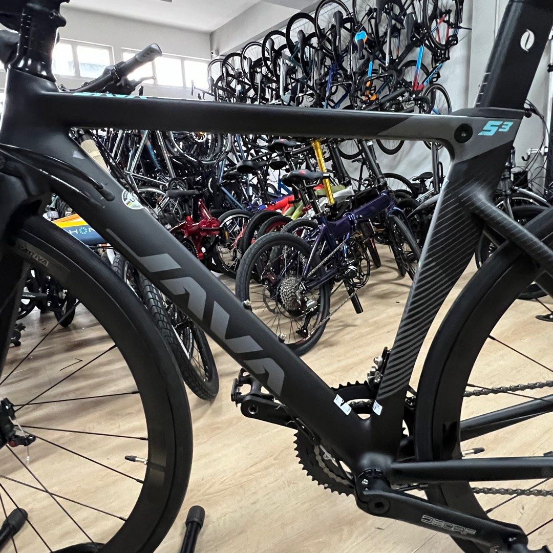 Java siluro 3 road bike shimano sora carbon fiber fork racing bicycle ...