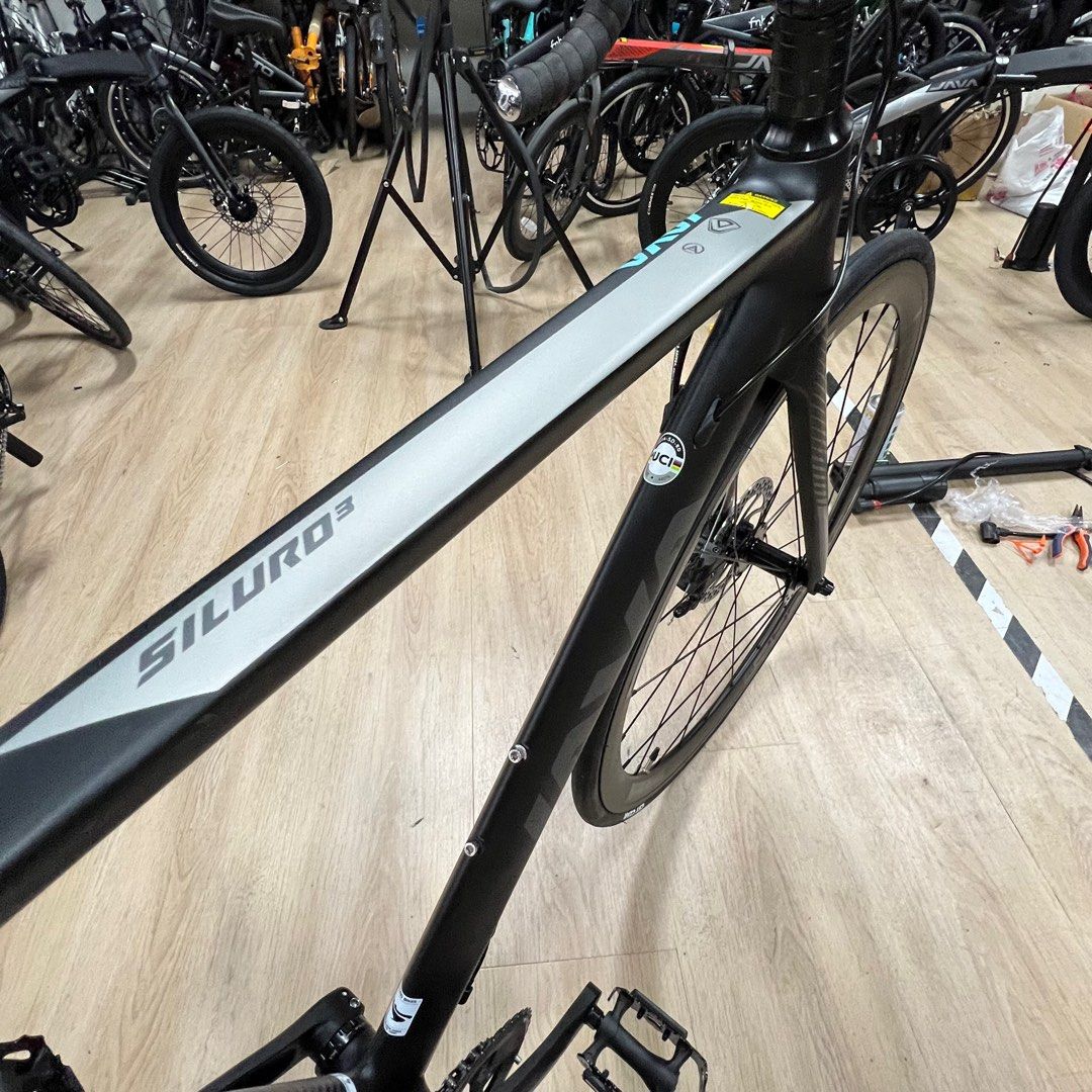 Java siluro 3 road bike shimano sora carbon fiber fork racing bicycle ...