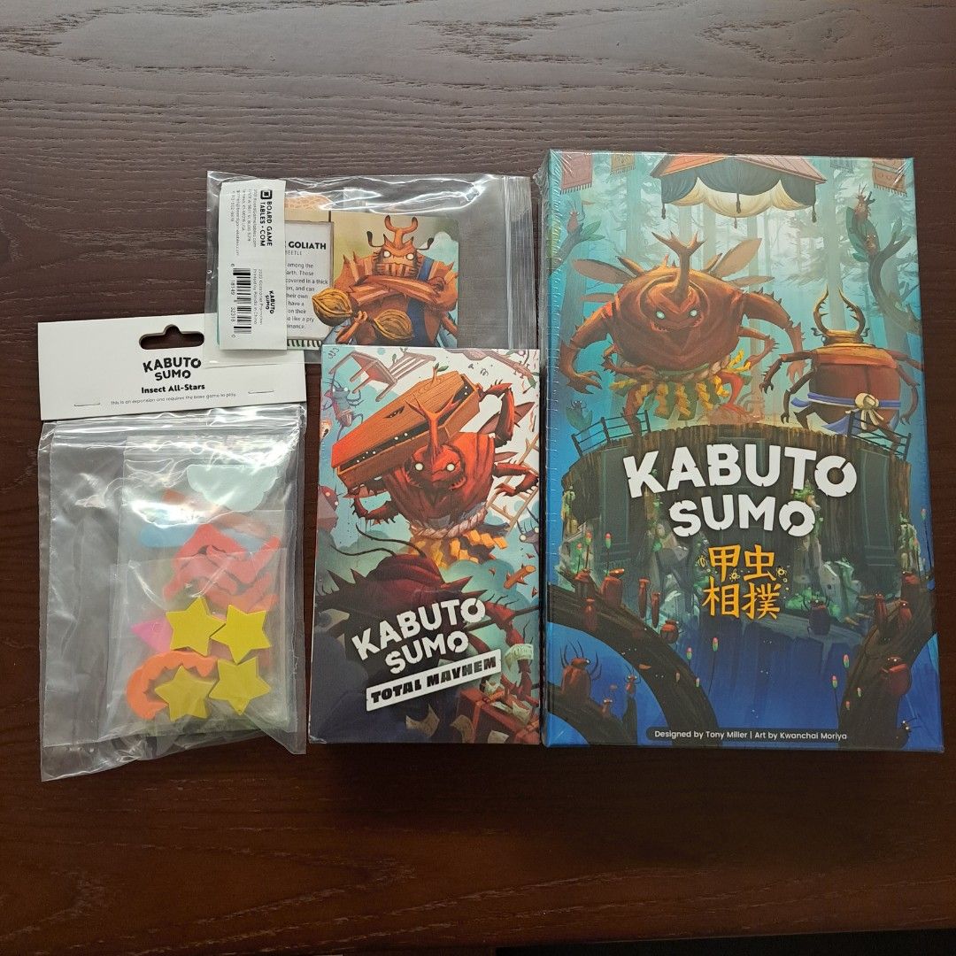 Kabuto Sumo Kickstarter Board Game with Expansions, Hobbies & Toys ...
