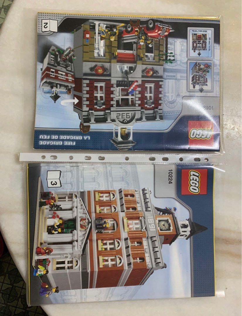 Lego Modular Fire Station 10197 Town Hall 10224 Set, Hobbies & Toys ...