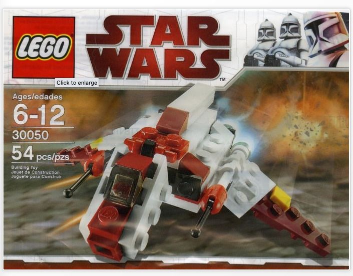 Lego Star Wars Polybag 30050 Republic Attack Shuttle 30053 Republic ...