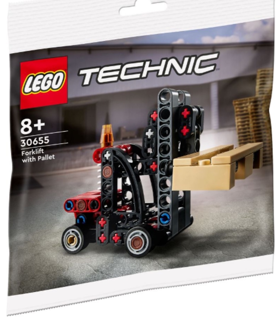 Lego Technic Forklift with Pallet (30655), Hobbies & Toys, Toys & Games ...