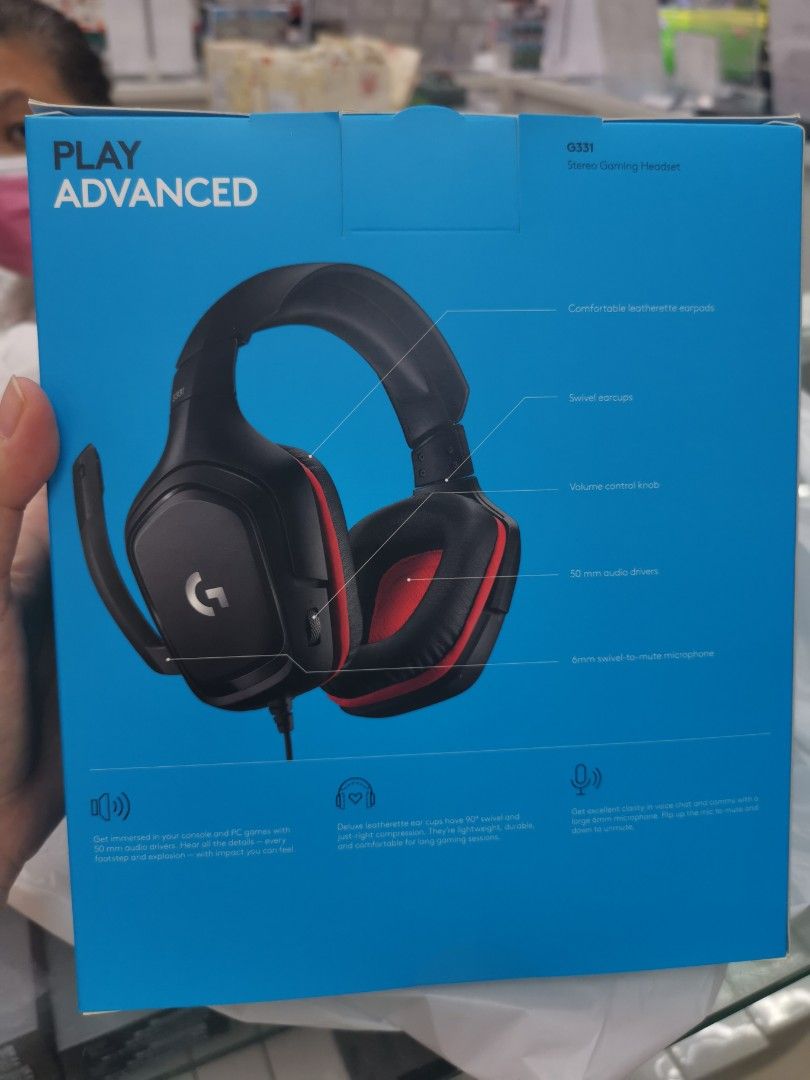 Logitec G331 Stereo Gaming Headset, Audio, Headphones & Headsets on Carousell