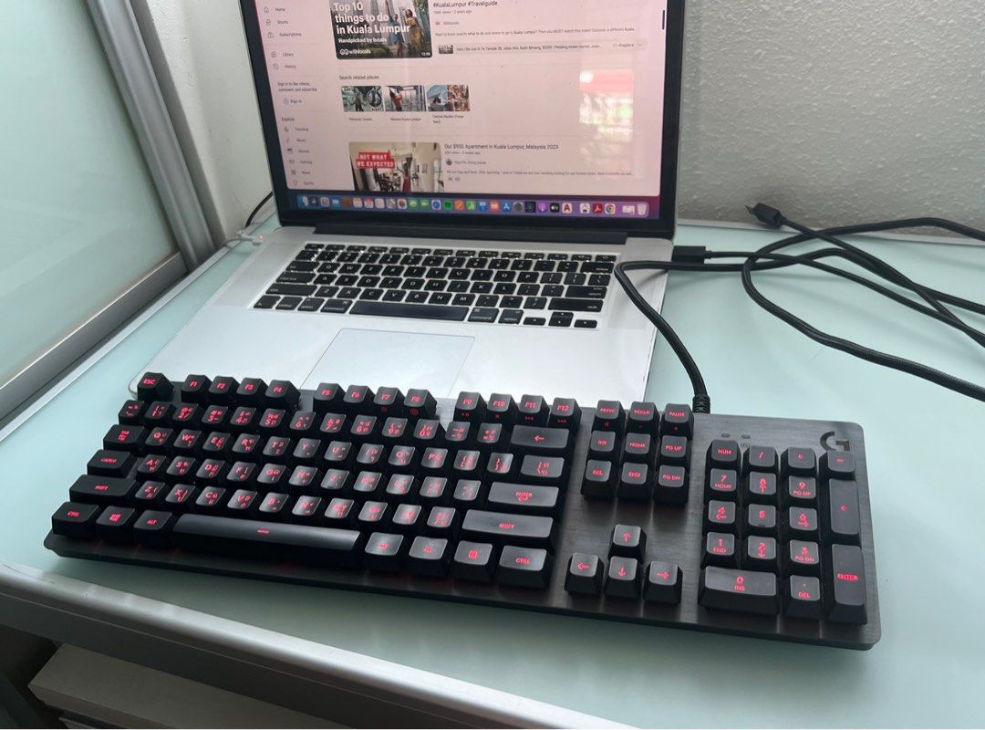 G413 Carbon Logitech Red Lit Mechanical Gaming Keyboard, Computers ...