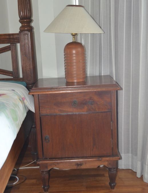 Lombok Colonial Four-Poster Bed, with Side Tables, Furniture & Home ...