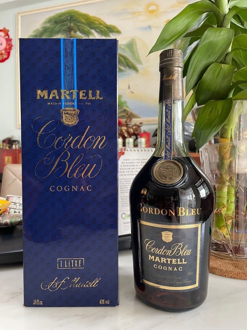 MARTELL CORDON BLUE COGNAC 1LITTER, Food & Drinks, Alcoholic Beverages ...