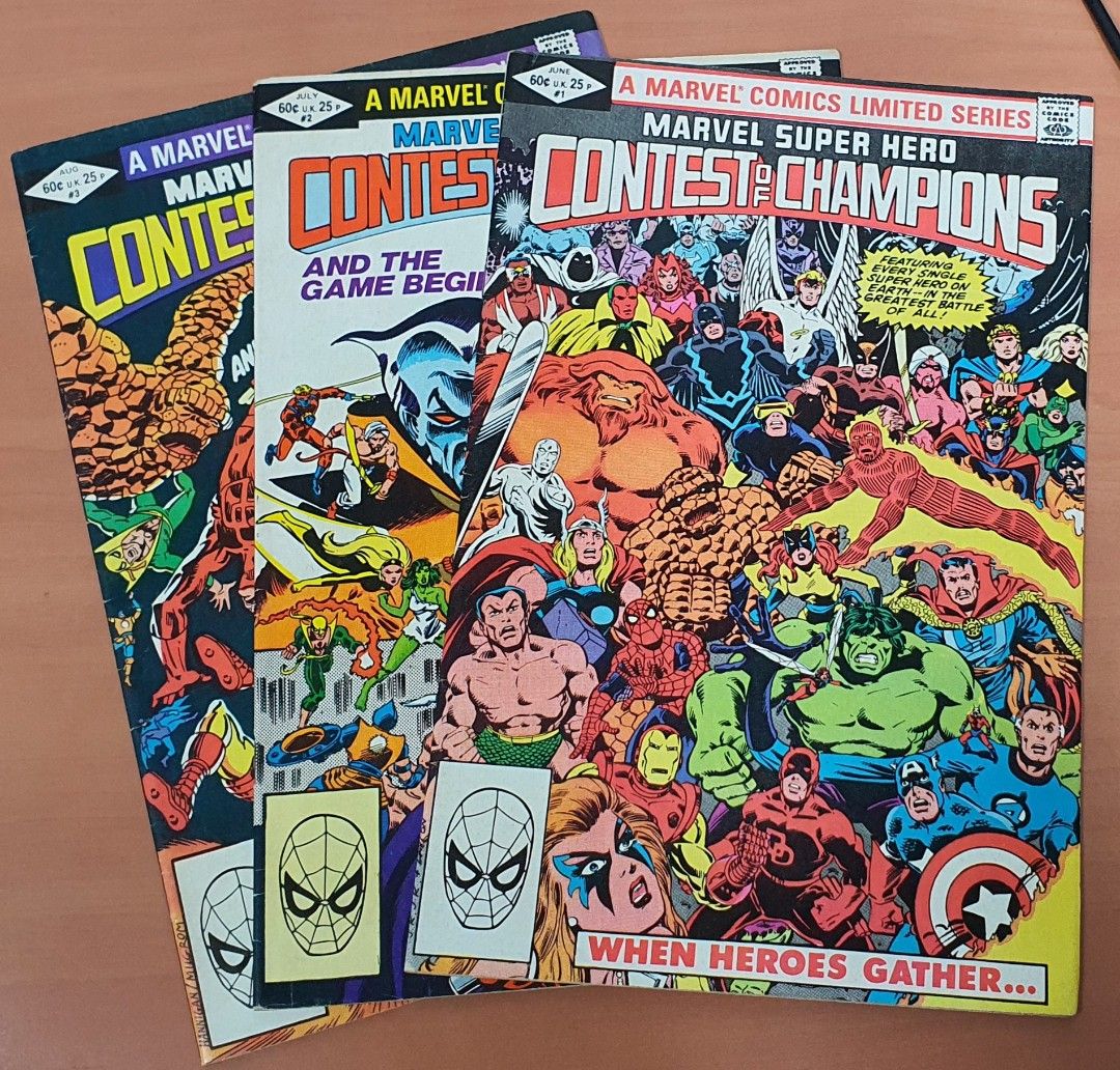 Marvel Super Hero Contest of Champions No.1-3 comics, Hobbies & Toys ...