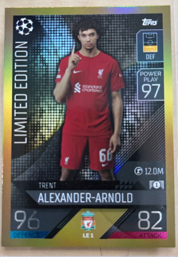 Match Attax 2022/23 - Limited Edition Trent Alexander-Arnold, Hobbies ...