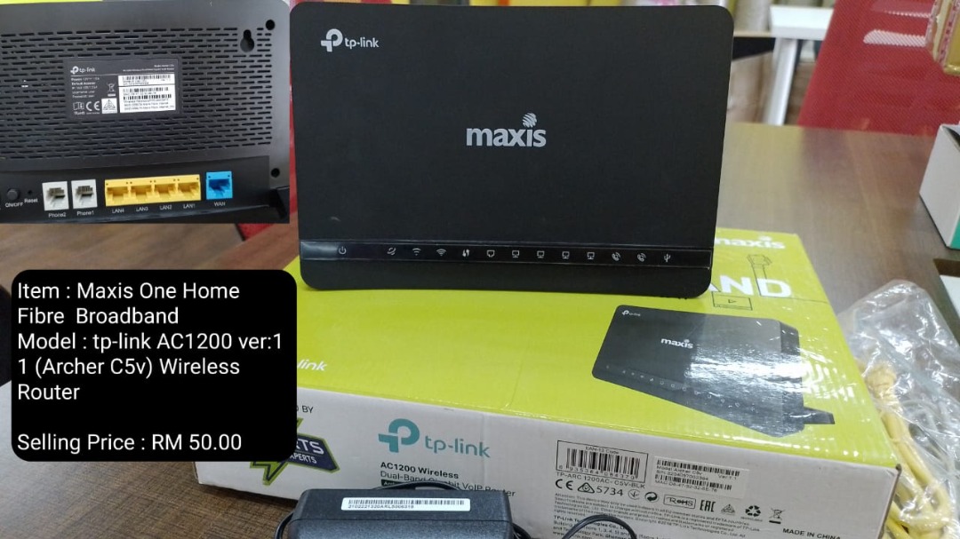 Maxis one home Fibre Broadband, Computers & Tech, Parts & Accessories ...