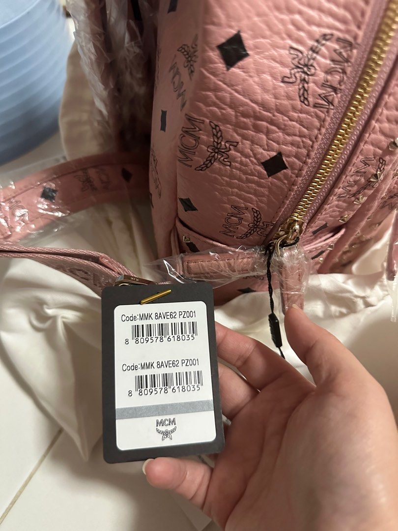 MCM Mini Stark Backpack, Luxury, Bags & Wallets on Carousell