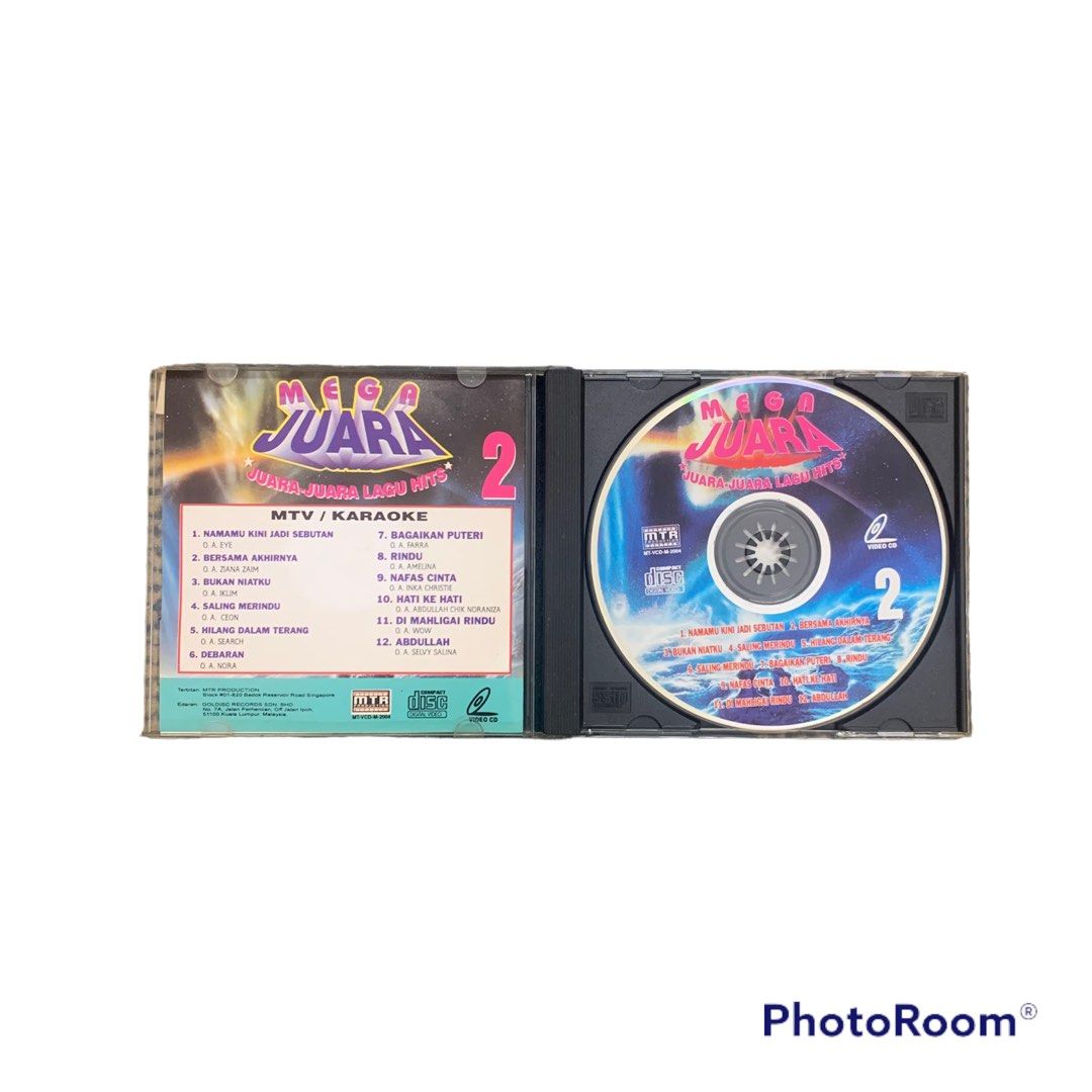Mega Juara; Juara Lagu Lagu Hits 2 (Karaoke VCD), Hobbies & Toys, Music ...