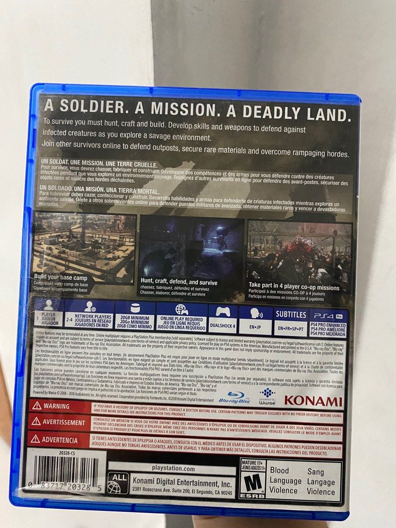 Metal Gear Survive PS4 on Carousell