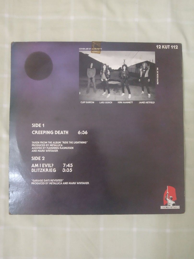 Metallica Creeping Death Single, Hobbies & Toys, Music & Media, Vinyls ...
