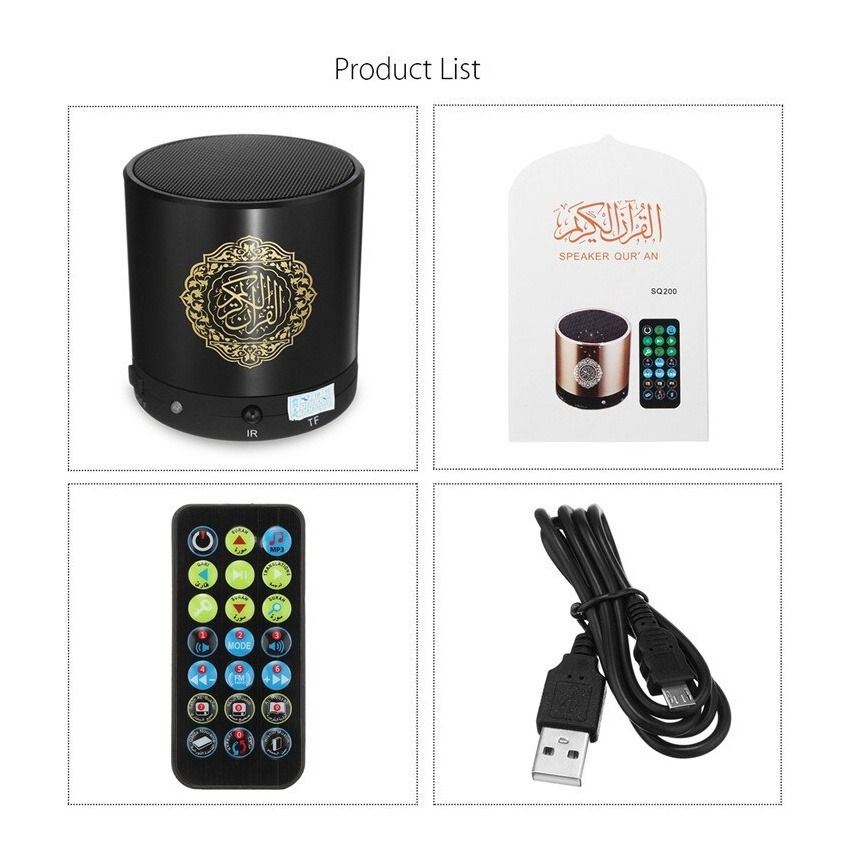 Mini Portable Full 30 Juz Quran Speaker + Translation + Zikir + Sahih ...