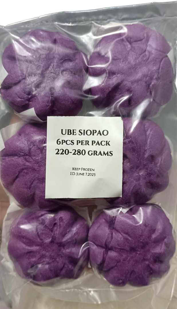 Mini Ube Cheese Siopao, Food & Drinks, Chilled & Frozen Food on Carousell