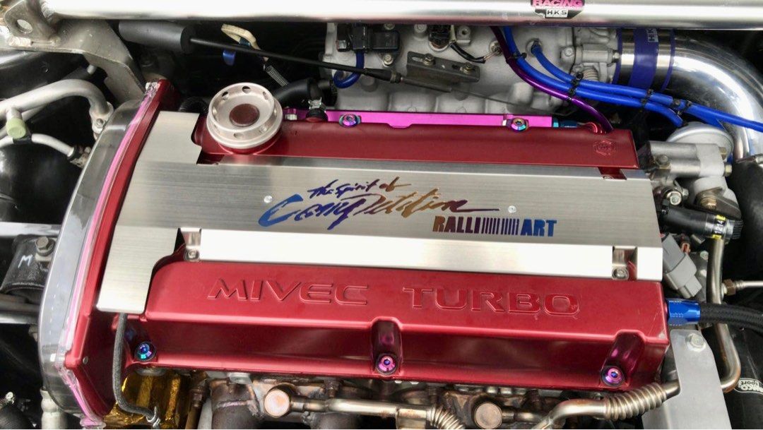 Mitsubishi Evolution 9 4G63T evo 9 CT9A Spark Plug Cover Stainless ...