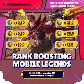 Mobile Legends Joki Boosting Service SEASON 27 ( SIDE BY SIDE AVAILABLE ...